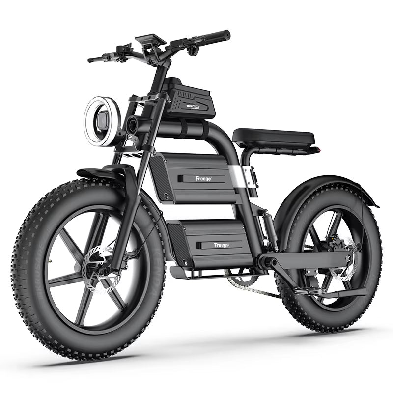 Freego Dual Battery Electric Motorcycle Bike E20 with Adjustable Seat - llamaebike.com
